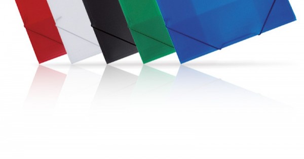Mapa plastic cu elastic A4, transparent colorat Q-CONNECT