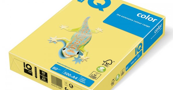 Hartie color, A4, 80g/mp, IQ Color, PASTEL